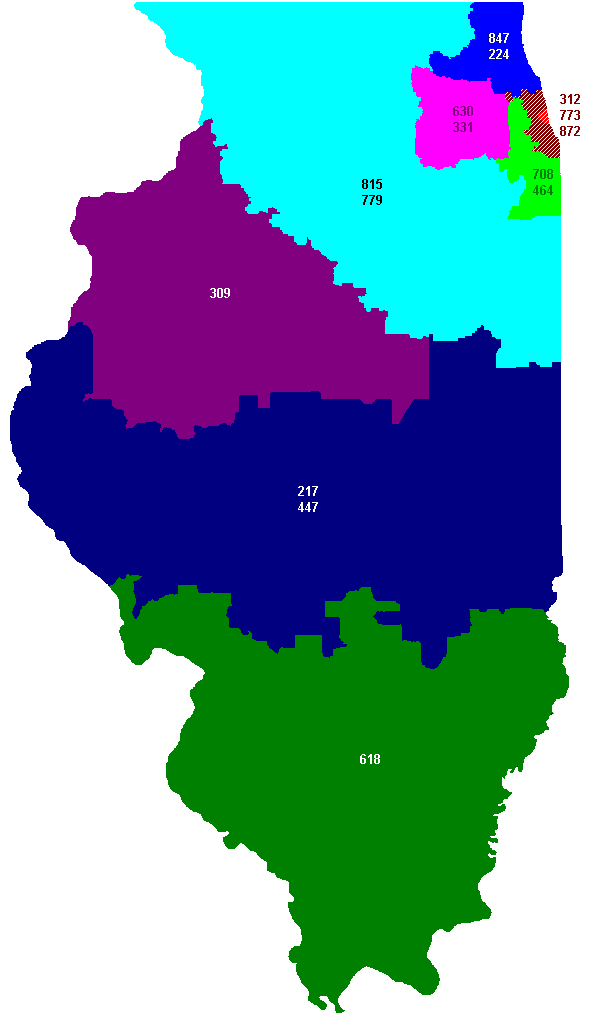 Illinois Area Codes Telecom Chicago Illinois Area Codes Telecom Chicago